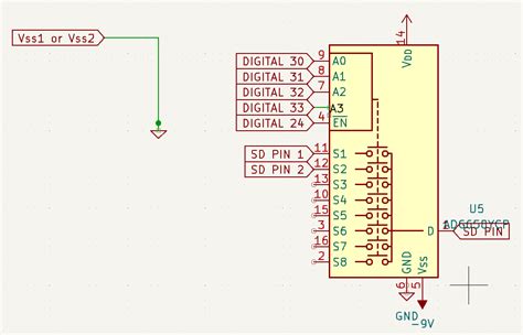 Multiplexeur Analogique Adg406bnz Et Arduino Problème De Contrôle Des