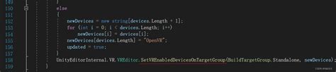 2022年在2018版unity中使用steamvr122vrtk321报错解决getvrenableddevicesontargetgroup Csdn博客