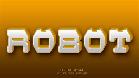 Premium PSD Robot Editable Text Effect
