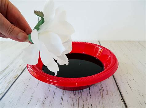 How To Dye White Fake Flowers Adorn The Table
