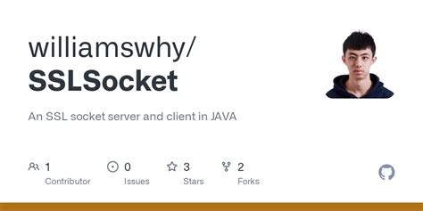 Github Williamswhysslsocket An Ssl Socket Server And Client In Java Github Williamswhysslsocket An Ssl Socket Server And Client In Java