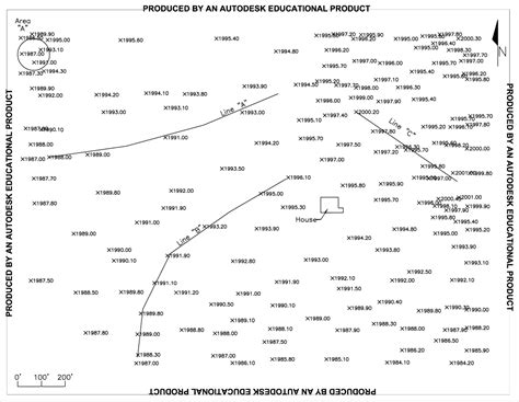 Solved 1 Draw Contour Lines Based On The Spot Elevations