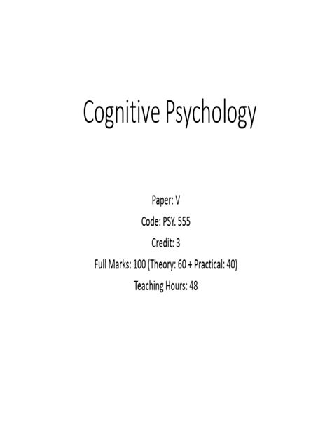 unit 4 memory pdf memory working memory