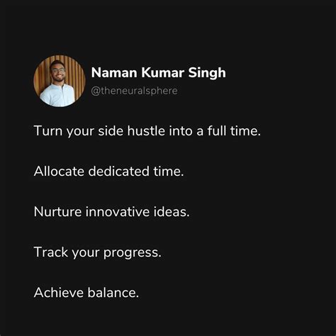 naman kumar singh on linkedin not sure how to work on your side hustle being a corporate person i…
