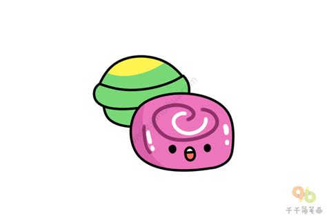 Q版水果糖简笔画教程 糖果简笔画