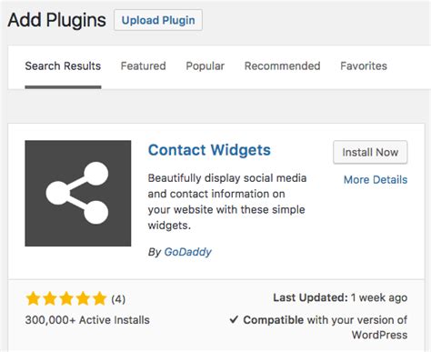 Creating A Contact Widget In Wordpress Video Godaddy Blog