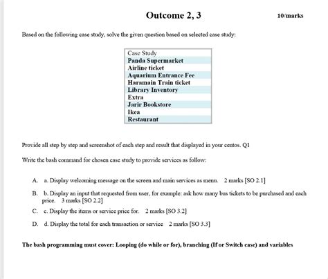 Solved Based On The Following Case Study Solve The Given Chegg