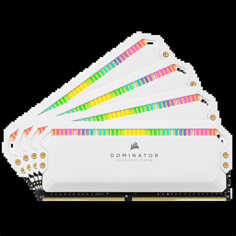 Dominator® Platinum Rgb 64gb 4 X 16gb Ddr4 Dram 3200mhz C16 Memory Kit — White