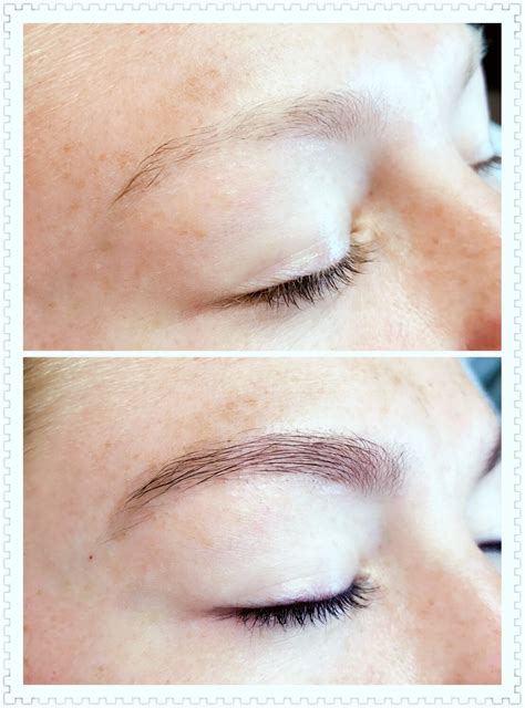 Eyebrow And Eyelash Tinting Before And After