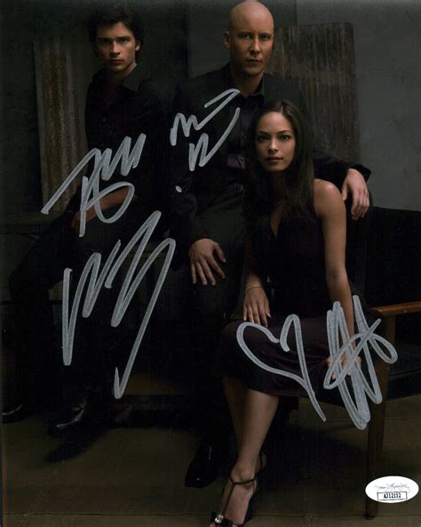 Smallville 8x10 Signed Photo Kreuk Rosenbaum Welling Jsa Certified Aut