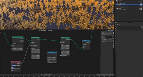 how to include a particle system on an object instanced using geometry nodes r blender
