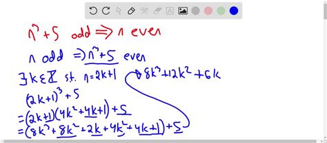 Show That If N Is An Integer And N35 Is Odd Then N Is Even Using A