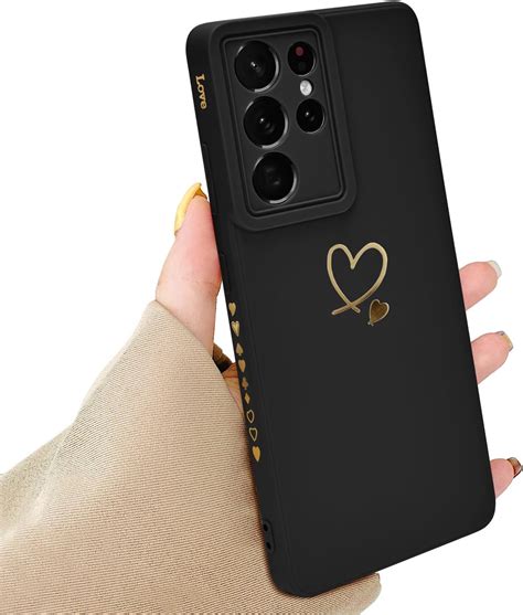 Newseego Samsung Galaxy S Ultra Case For Girls Women Cute Love Heart Pattern Phone Case