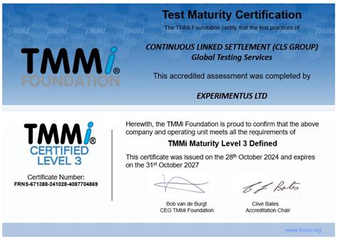 Continuous Linked Settlement Cls Group Global Testing Services