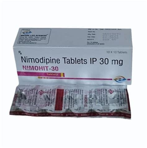 30mg Nimodipine Tablets Ip At Rs 225 Stripe Nimodipine Tablet In Panchkula Id 2854556023812