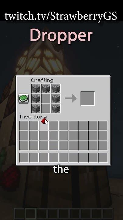 Dropper Minecraft Crafting Recipe Minecraft Craftingrecipe