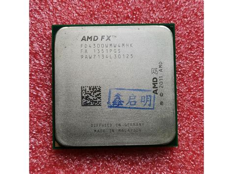 AMD FX 4300 FX 4000 Series Vishera Quad Core 3 8 GHz Socket AM3 95W Desktop Processor