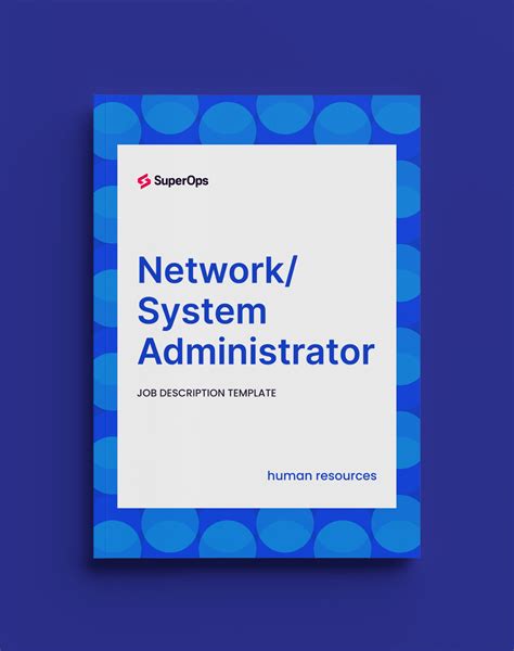 Network System Admin Job Description Template For Msps Superops
