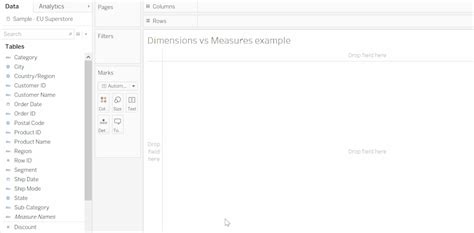 Dimensions And Measures In Tableau What They Are And How To Use Them The Data Babe