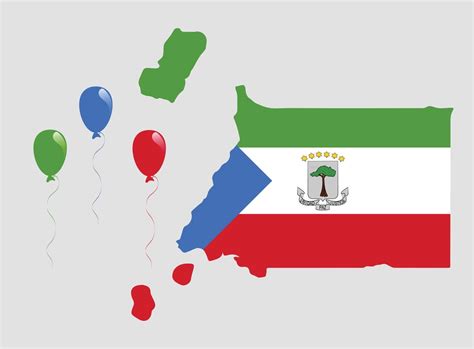 Bandera De Guinea Ecuatorial Y Mapa 2800390 Vector En Vecteezy