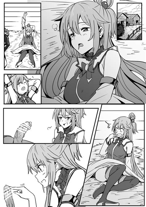 Aqua And Satou Kazuma Kono Subarashii Sekai Ni Shukufuku Wo Drawn By