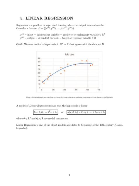 Lecturenotes5linearregression 1 Pdf Dependent And Independent