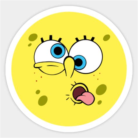 Circle Spongebob Spongebob Squarepants Sticker Teepublic
