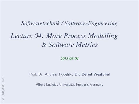 PPT Lecture 04 More Process Modelling Software Metrics PowerPoint Presentation 782992