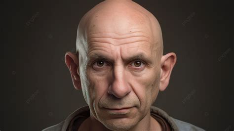 대머리 남자는 옆을 쳐다 본다 3d 이미지 못생긴 대머리 남자 사진 남성 배경 일러스트 및 사진 무료 다운로드 Pngtree