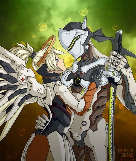 Genji X Mercy Overwatch Mercy Overwatch Overwatch Comic Overwatch Angel