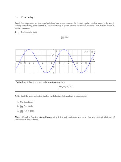 25 Continuity Pdf Continuous Function Function Mathematics