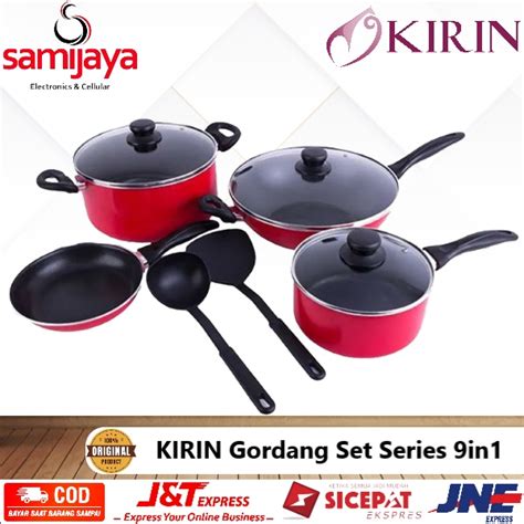 Jual Kirin Gordang Cookware Set 9pcs Shopee Indonesia
