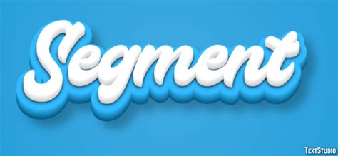 Segment Text Effect And Logo Design Word