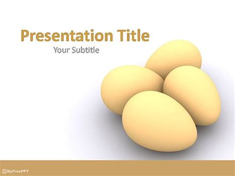 Yellow Eggs PowerPoint Template