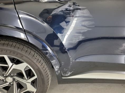 성남 분당 자동차 건물 주차장 기둥 접촉사고로 긁힌 스크래치 기스 네이버 블로그