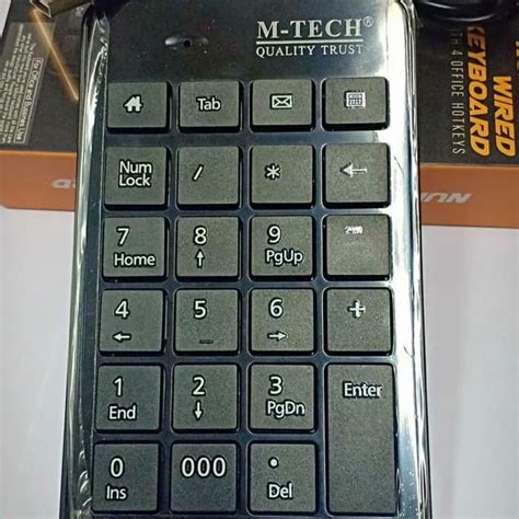 Jual Bergaransi Keyboard Numerik M Tech Numeric Keypad With 4 Office Hotkeys Bagus Shopee