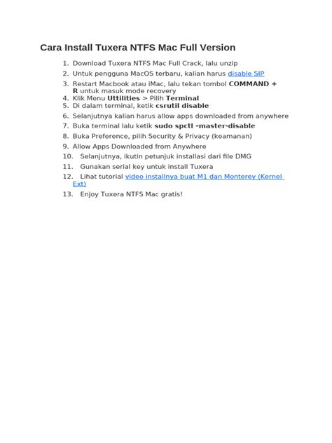 Cara Install Tuxera Ntfs Mac Full Version Pdf