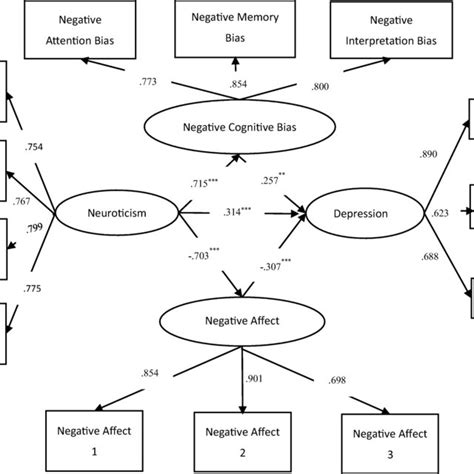 Mediating Model Of Negative Cognitive Bias And Negative Affect Download Scientific Diagram