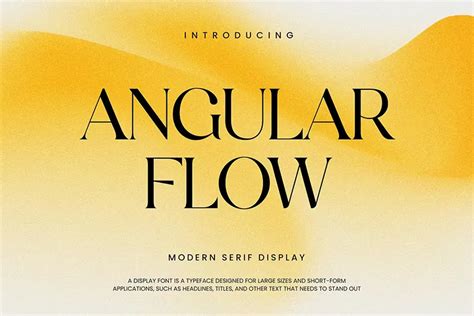 Angular Flow Font Free Download Fonts Maze