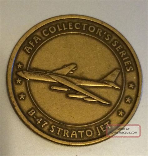 Air Force Association Afa B 47 Strato Jet Coin Medal Aviation Aircraft Airplane