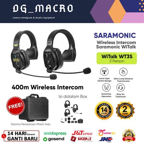 Jual Saramonic Witalk Wt2s Wt3s Wireless Headset Intercom System Shopee Indonesia