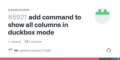 Add Command To Show All Columns In Duckbox Mode · Duckdb Duckdb