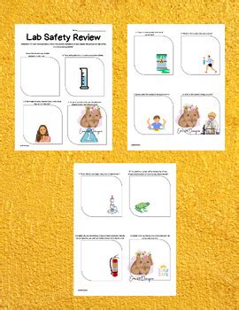 Lab Safety Review Questions By Emi Designs TPT