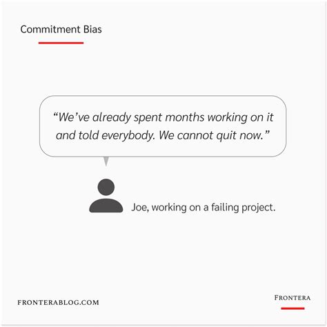 Commitment Bias How To Avoid And Benefit From It Frontera