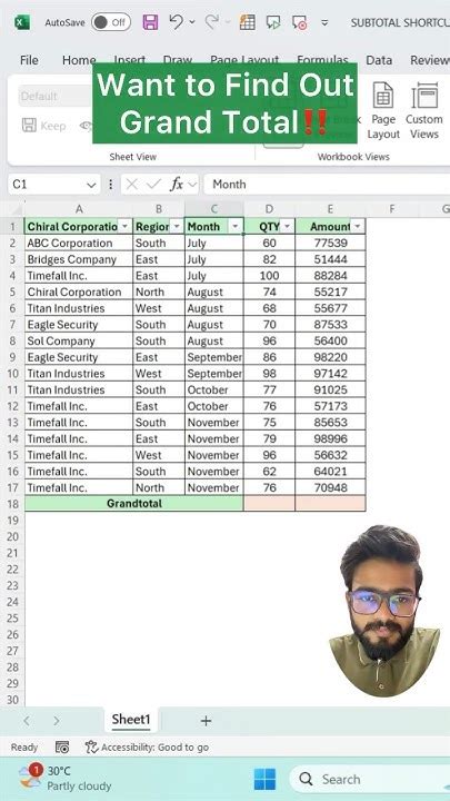Excel Amazing Tricks Subtotal Function Excel Exceltips Exceltricks Shorts Youtube