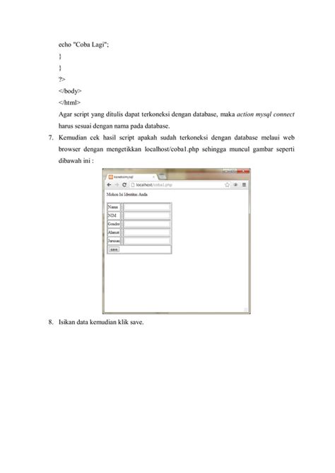 Cara Mudah Koneksi Php Dan Mysql Dengan Database Pdf