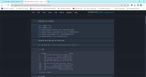 Aditi Saxena On Linkedin Internshipprogress Machinelearning Python Spamdetection Coderscave
