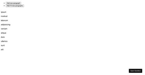 React Scroll To Bottom Test Forked Codesandbox