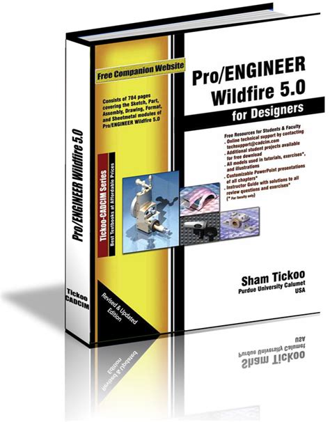 Pro Engineer Wildfire 5 0 For Designers Book By Prof Sham Tickoo And Cadcim Technologies