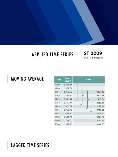 St 3009 Lecture 3 Pdf Linear Trend Estimation Time Series